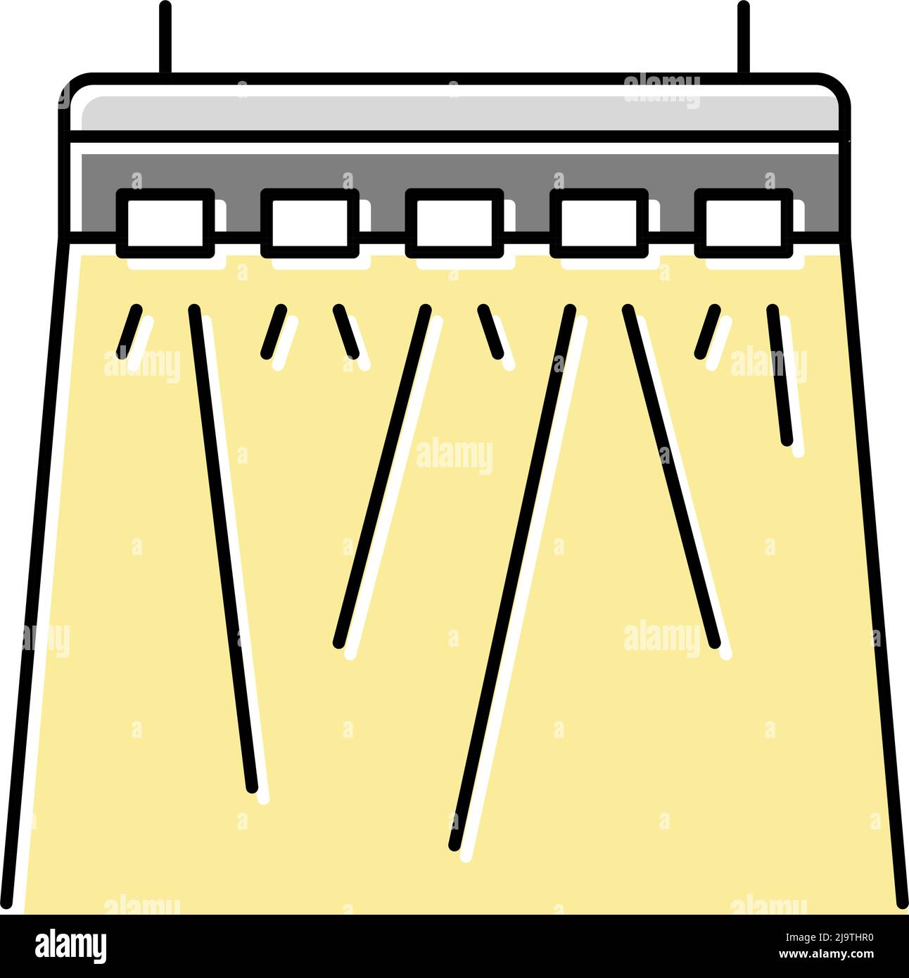 concert lighting color icon vector illustration Stock Vector Image ...