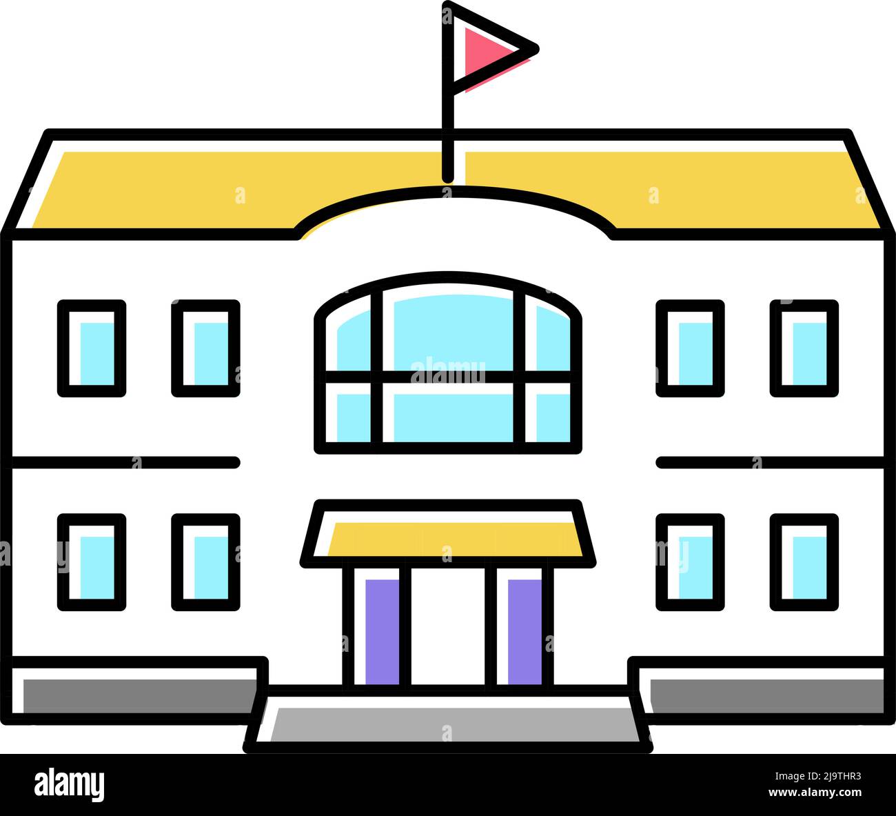 Binocular building Stock Vector Images - Alamy