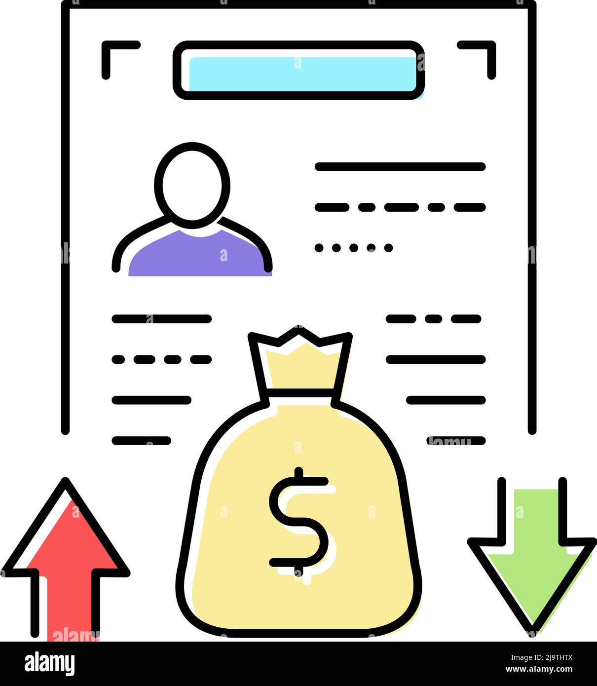 investment visa color icon vector illustration Stock Vector Image & Art ...