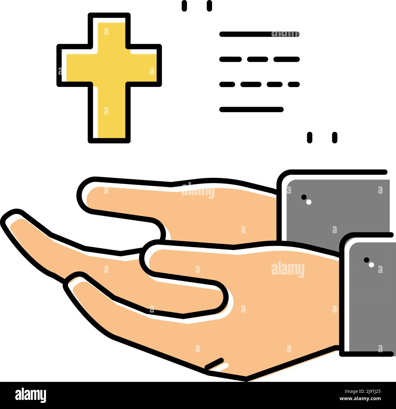 ordo christianity church color icon vector illustration Stock Vector ...