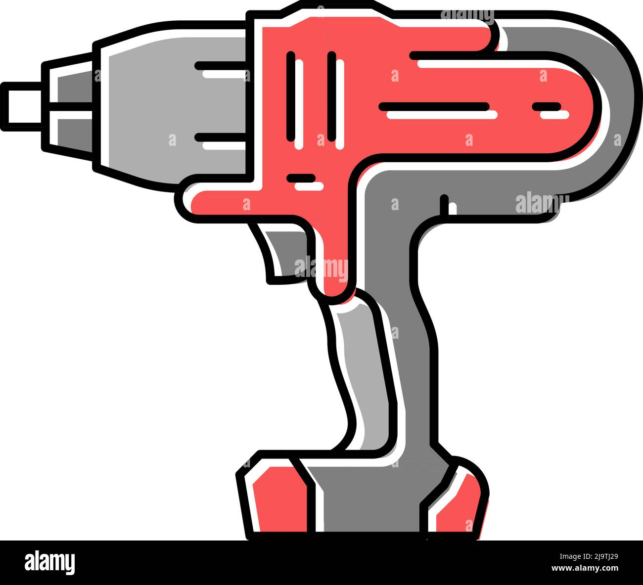 impact wrench tool color icon vector illustration Stock Vector Image ...