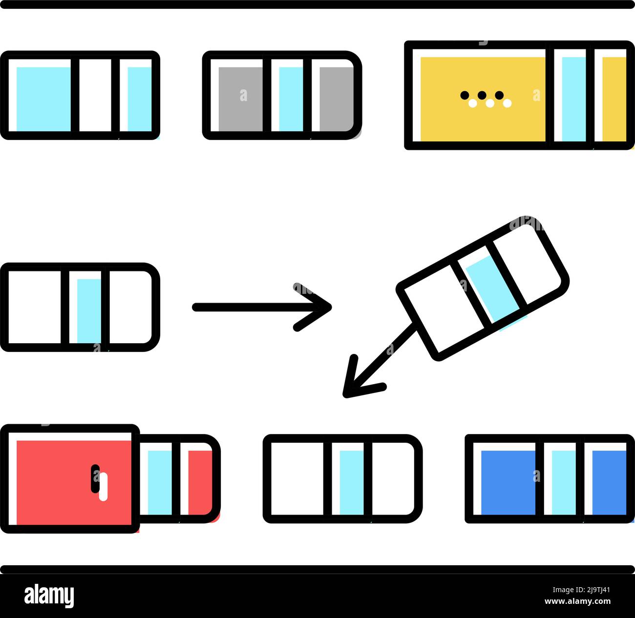 parallel parking color icon vector illustration Stock Vector Image ...