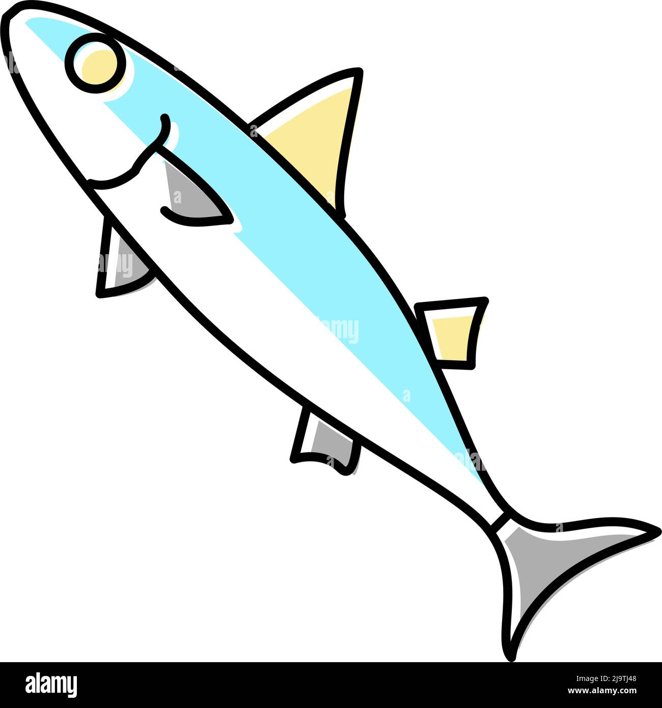 chub mackerel color icon vector illustration Stock Vector Image & Art ...