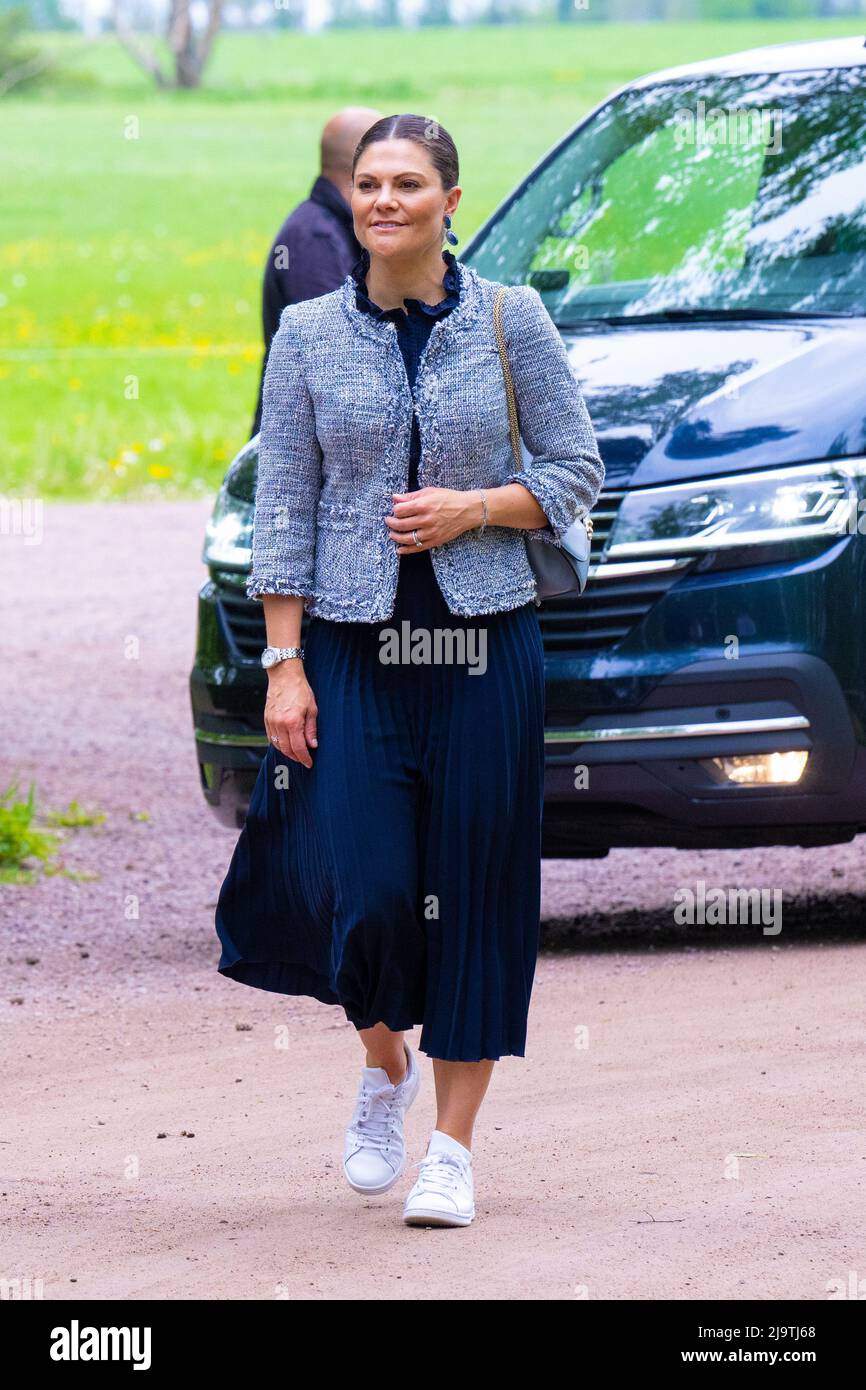 Ostergotland, Sweden. 25th May, 2022. Crown Princess Victoria during a ...