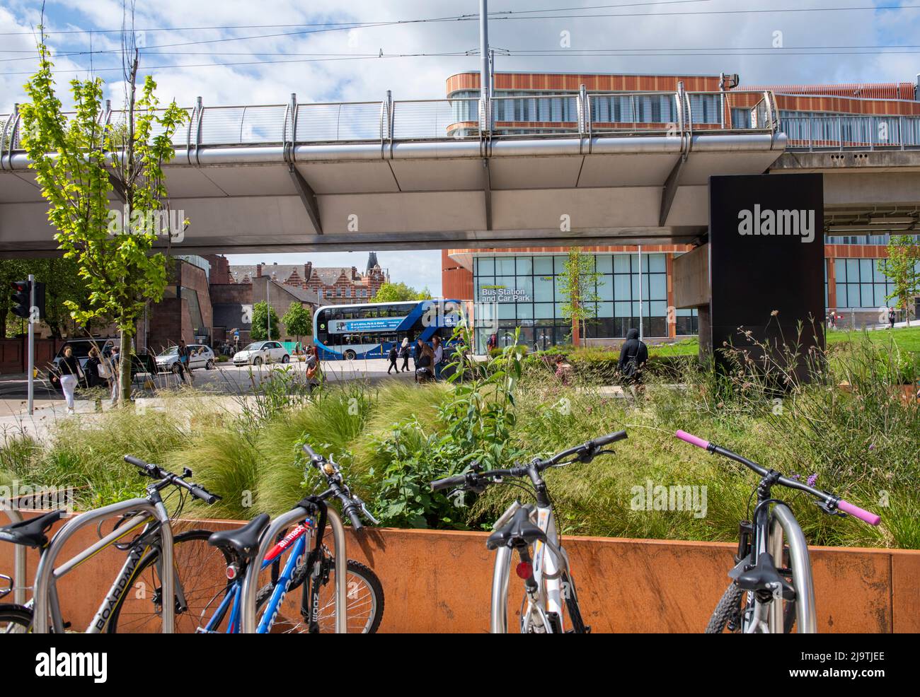 New green space and public realm between the College City Hub and Broad ...