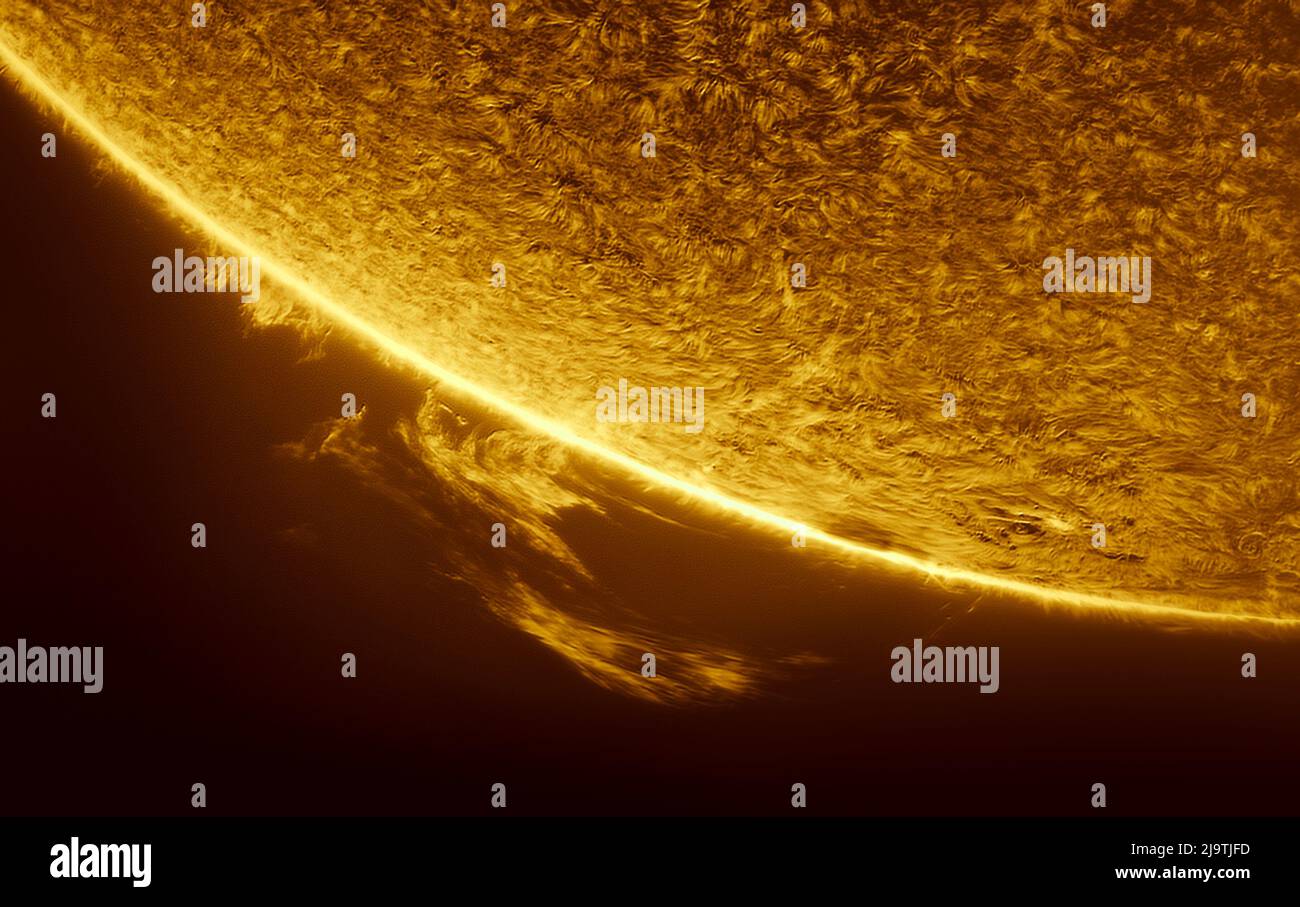 Large solar prominence Stock Photo - Alamy