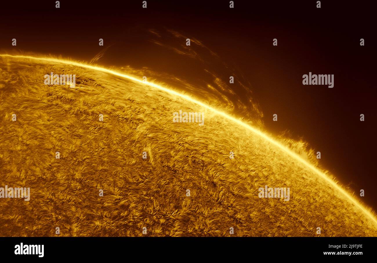 Large solar prominence Stock Photo - Alamy