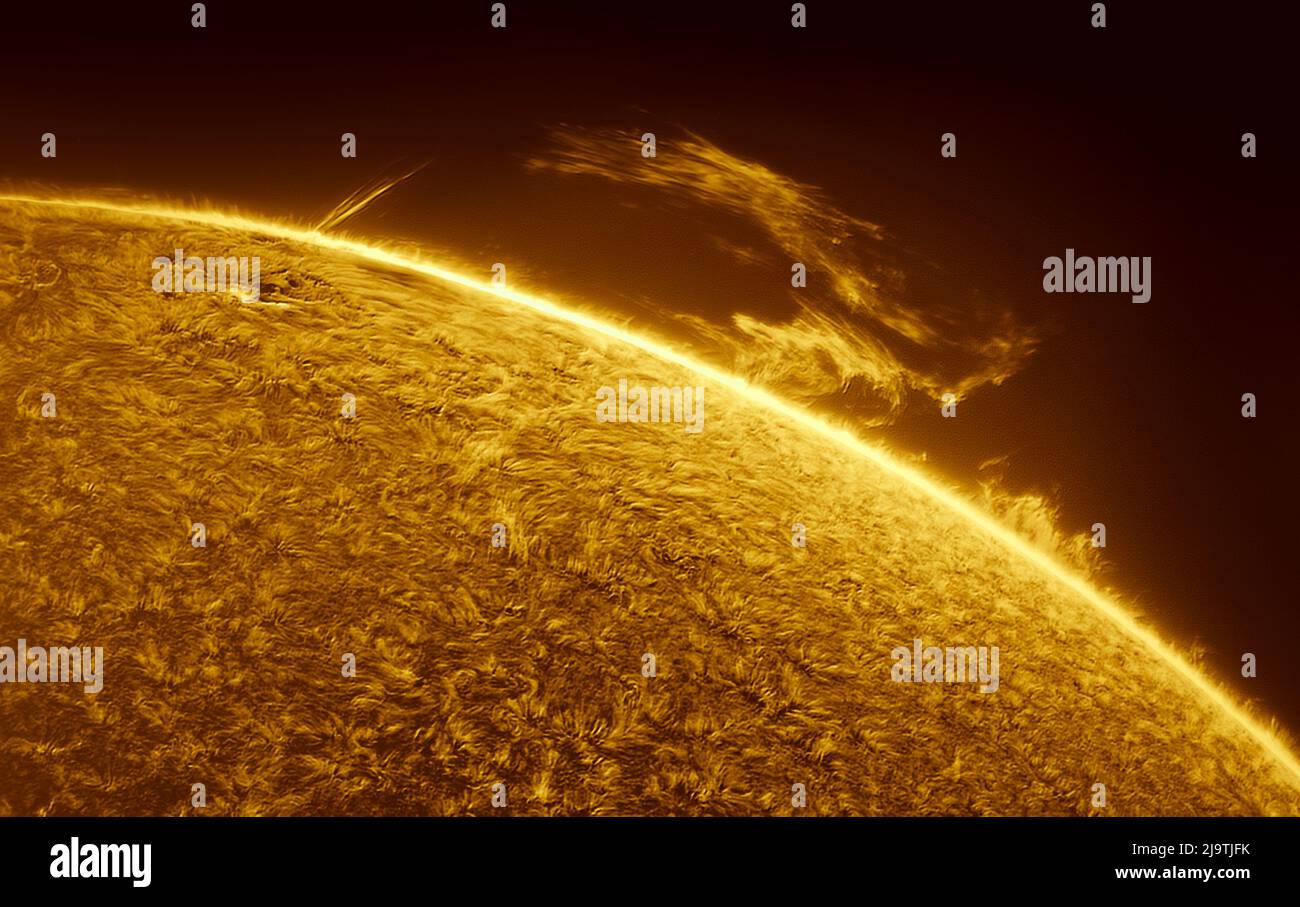 Large solar prominence Stock Photo - Alamy