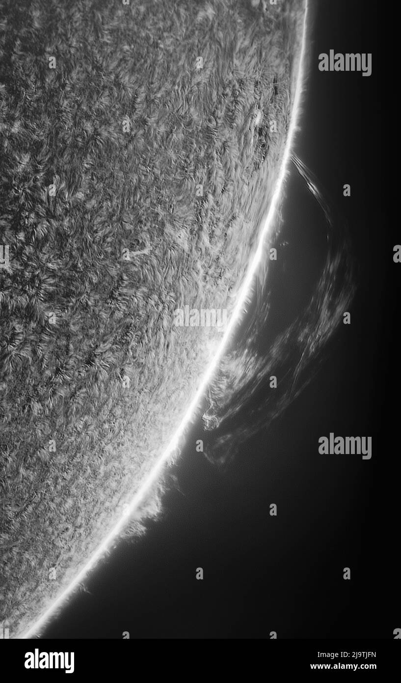 Large solar prominence Stock Photo - Alamy