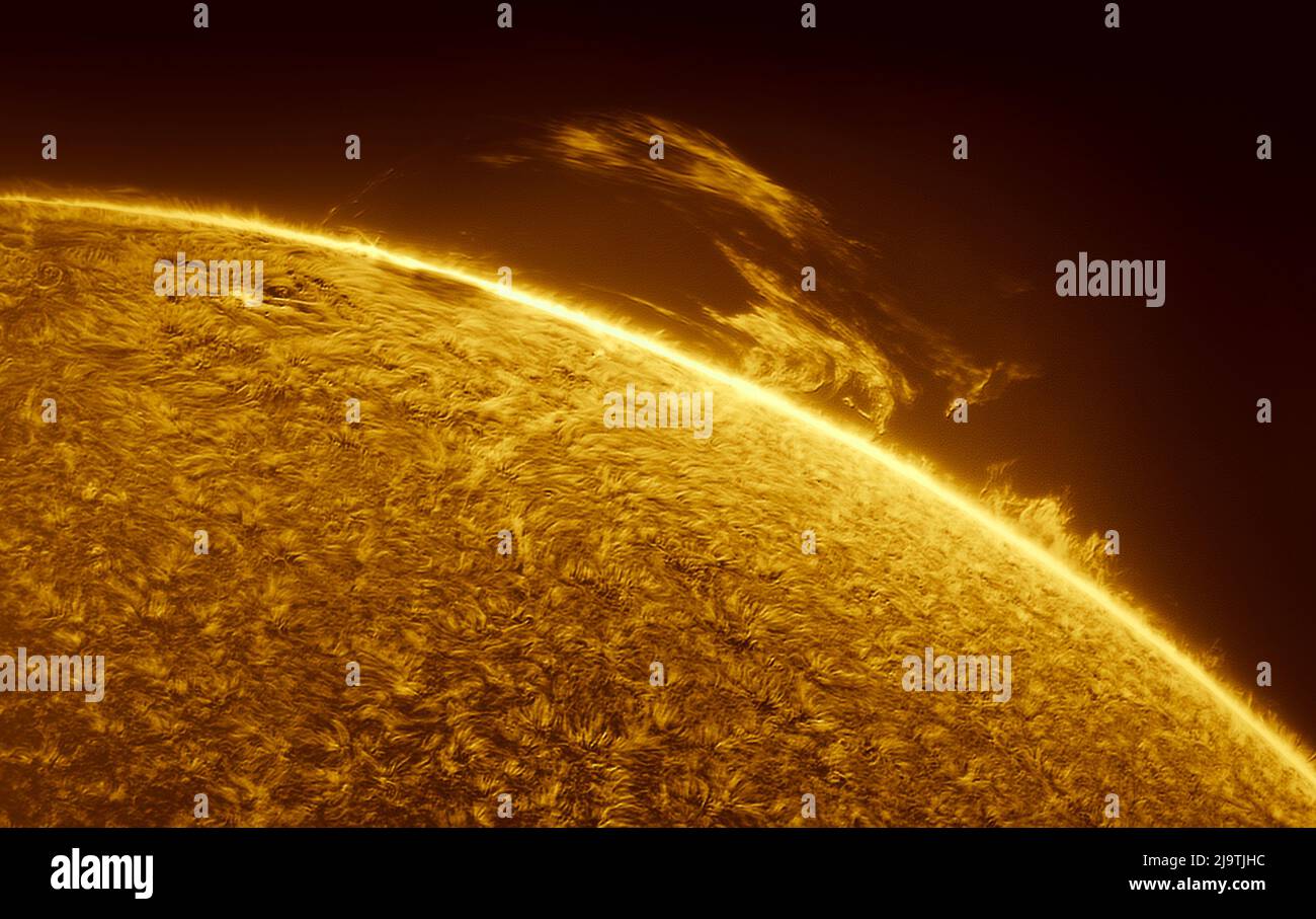 Large solar prominence Stock Photo - Alamy