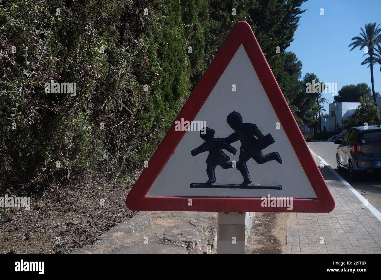 Spanish Road Sign, Andalusia , Spain Stock Photo - Alamy