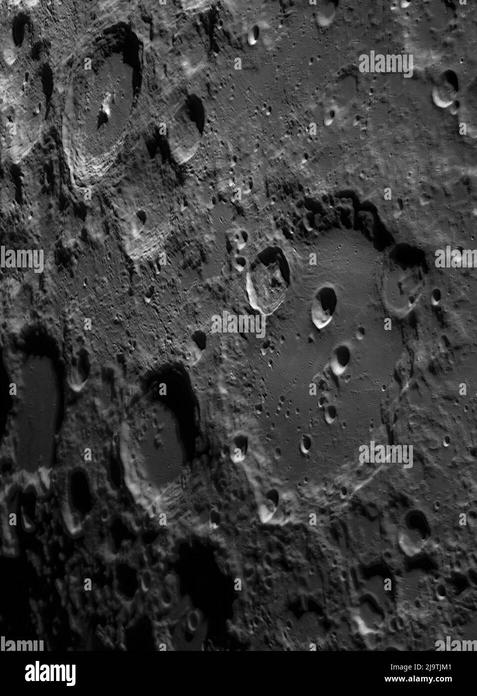 Lunar craters Clavius and Moretus Stock Photo - Alamy
