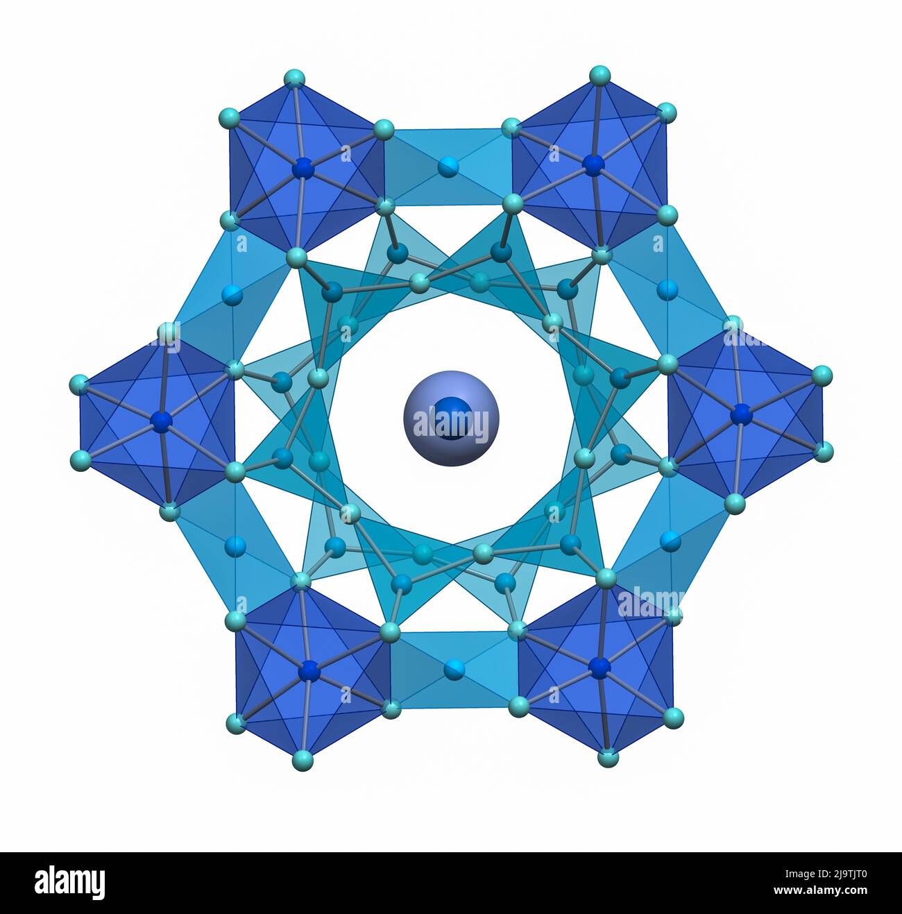 Beryl crystal structure and symmetry, illustration Stock Photo - Alamy