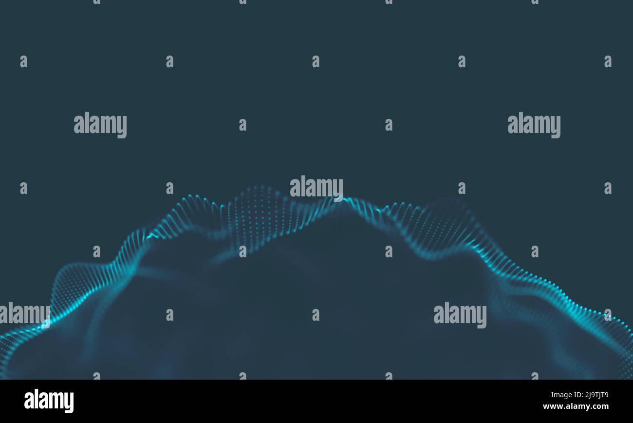 Abstract Music Background Big Data Particle Flow Visualisation