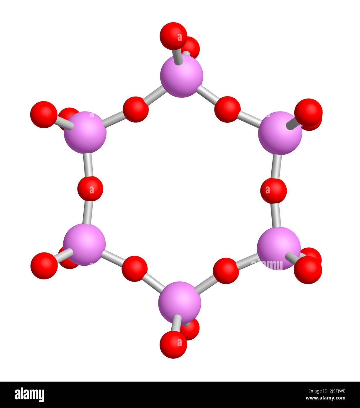 Cyclosilicate structure, illustration Stock Photo - Alamy