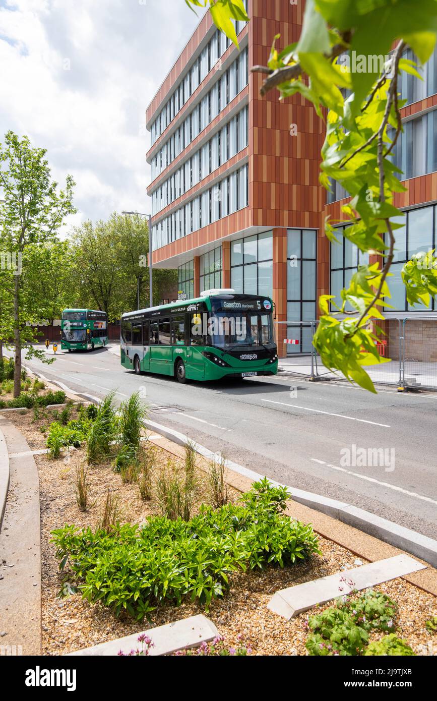 New green space and public realm between the College City Hub and Broad ...