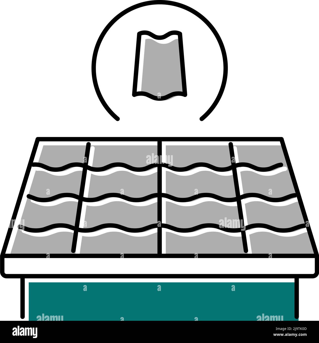 slate roof color icon vector illustration Stock Vector Image & Art - Alamy