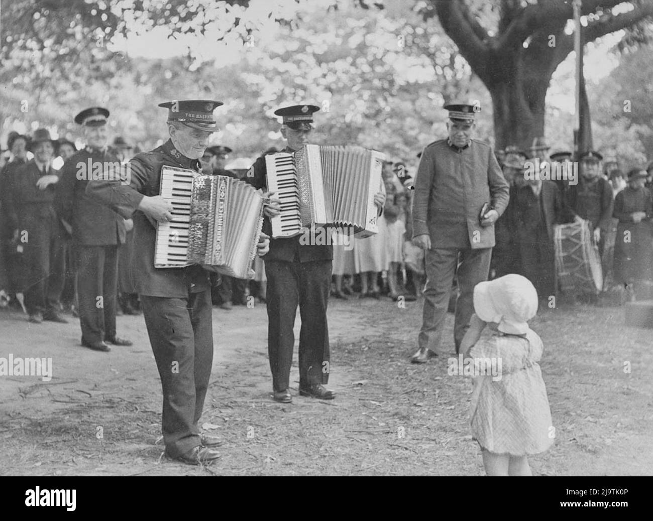Sam Hood - Salvation Army in the Domain - 1930's Stock Photo - Alamy