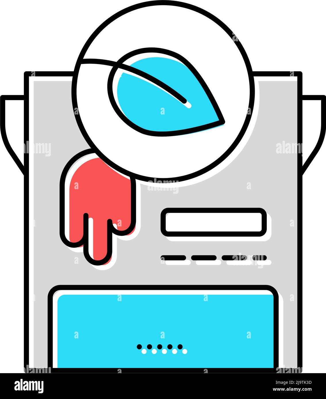 eco conscious paint color icon vector illustration Stock Vector Image ...