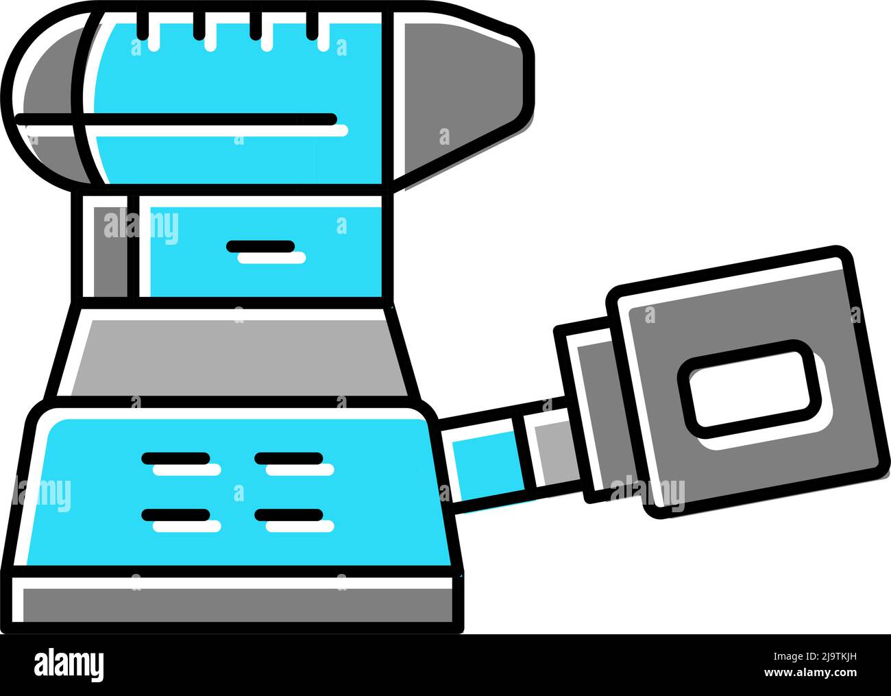 orbital sander tool color icon vector illustration Stock Vector Image ...