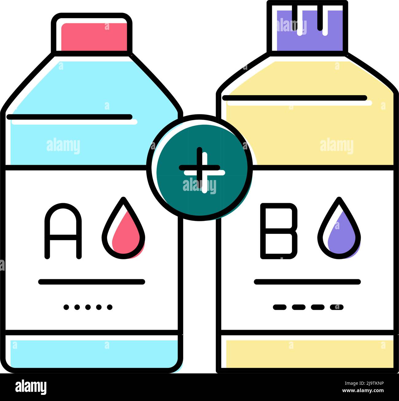 liquid resin art color icon vector illustration Stock Vector Image ...