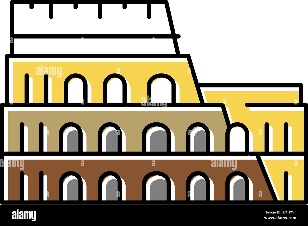 Arcade Building Clipart Icons