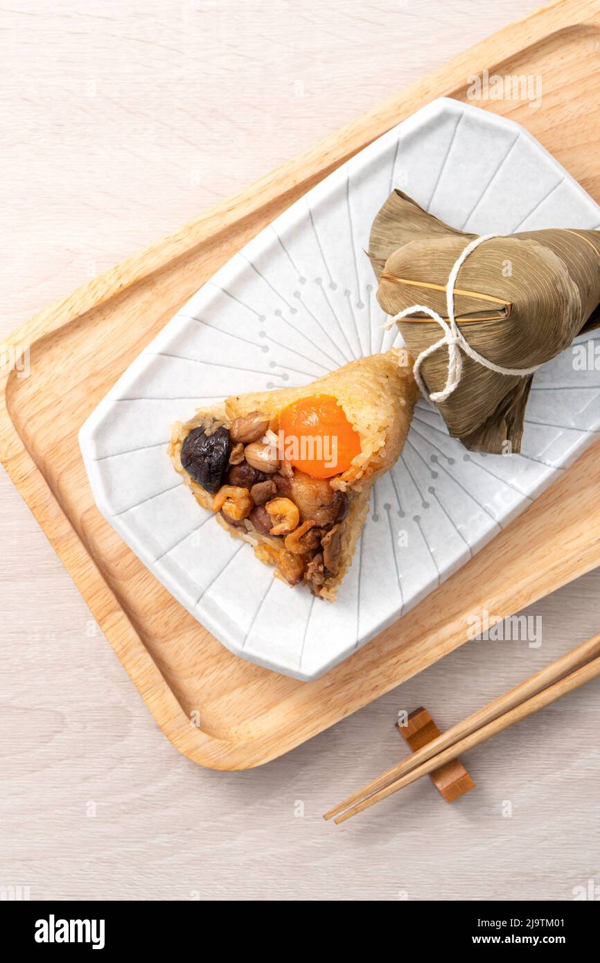 Zongzi. Rice dumpling for Chinese traditional Dragon Boat Festival ...