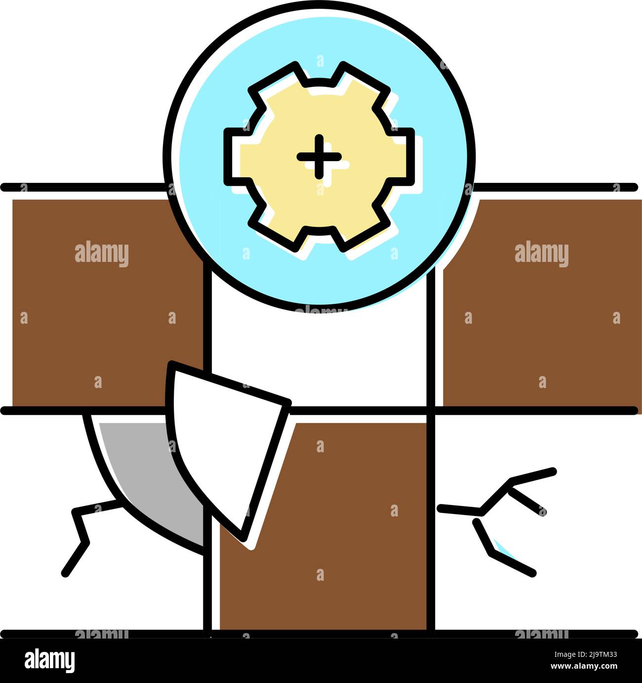 tile repair color icon vector illustration Stock Vector Image & Art - Alamy