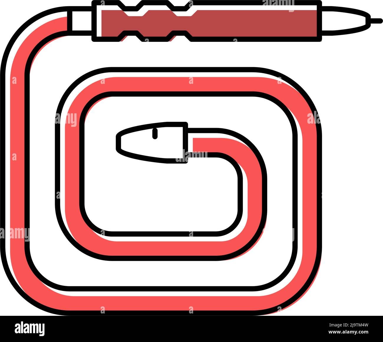 modern hookah hose color icon vector illustration Stock Vector Image ...