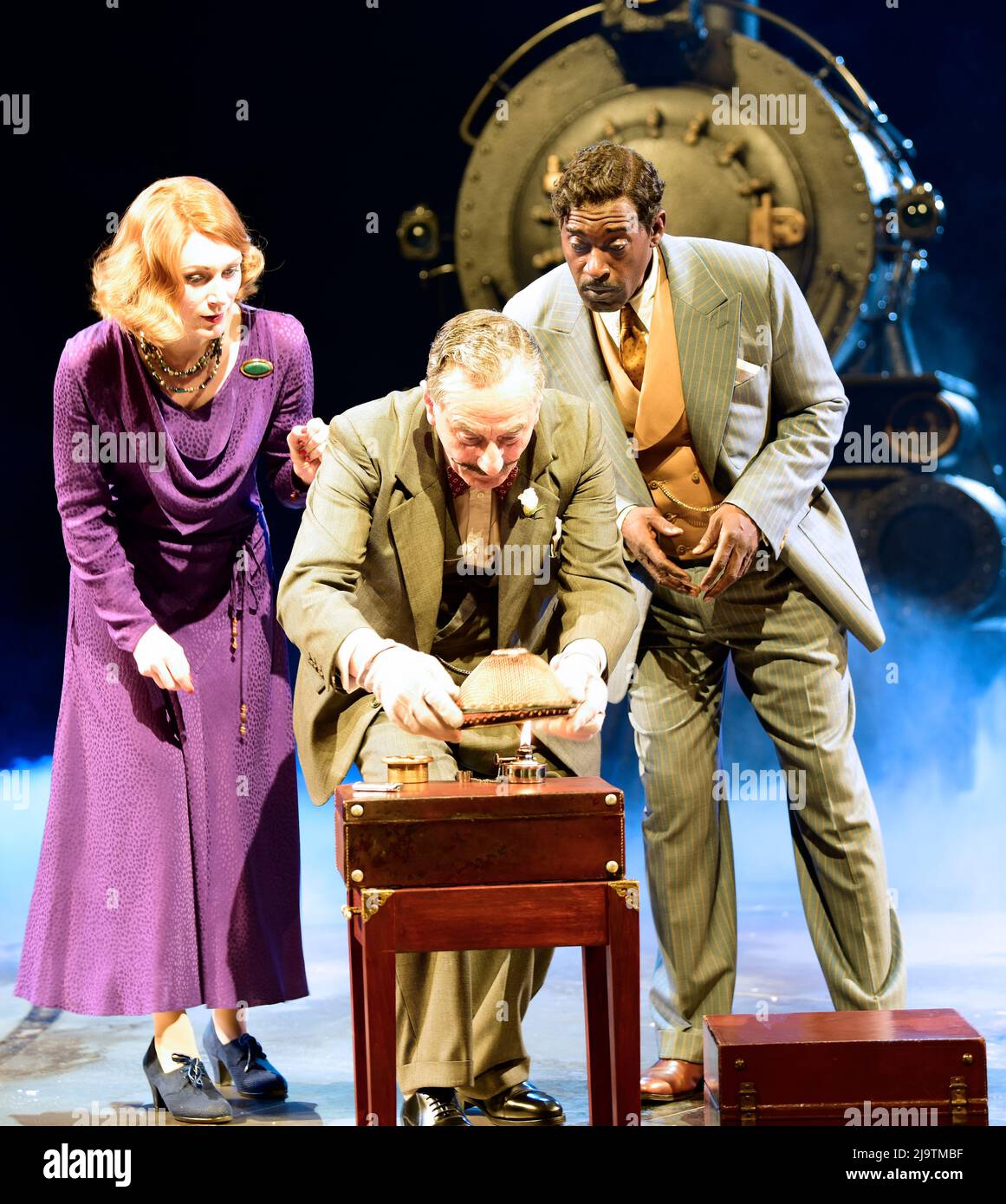 Left to right: Laura Rogers (Countess Andrenyi), Henry Goodman (Hercule ...