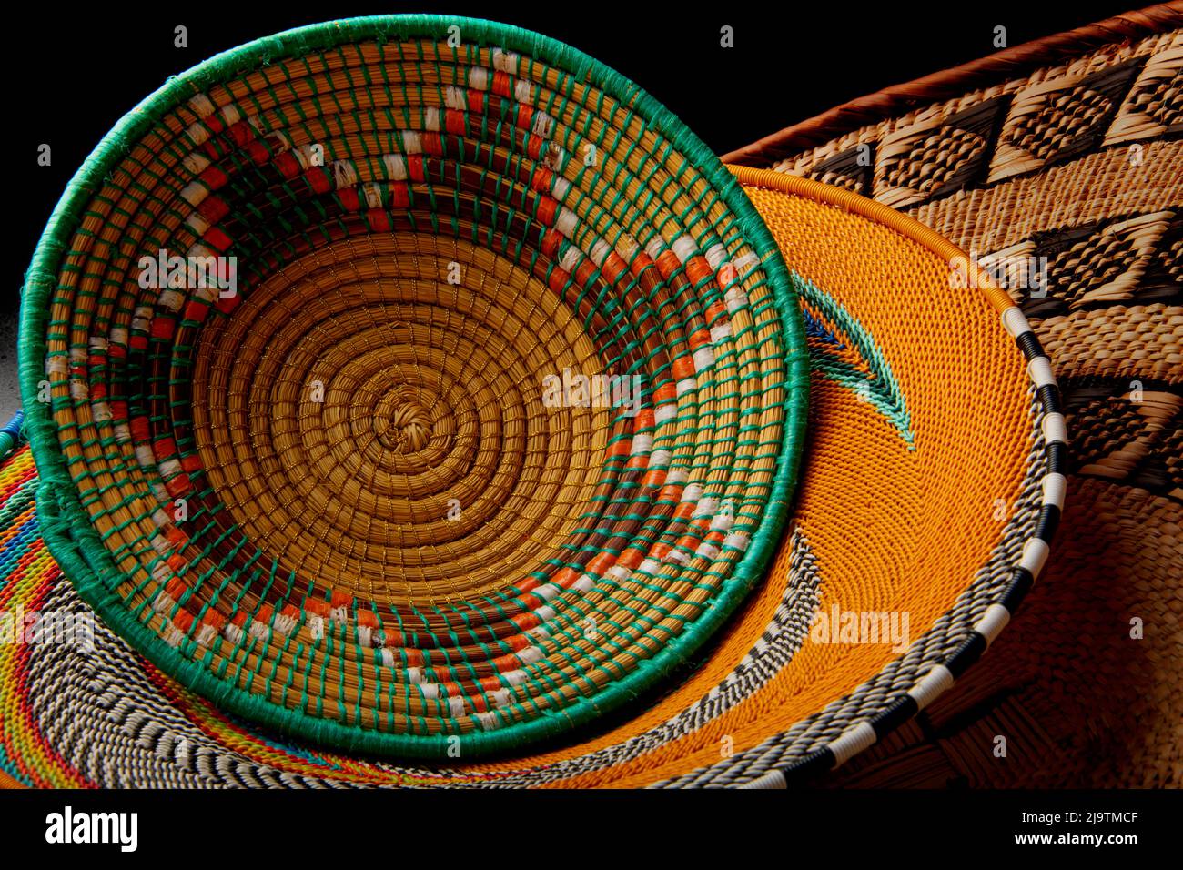 African woven baskets Stock Photo - Alamy