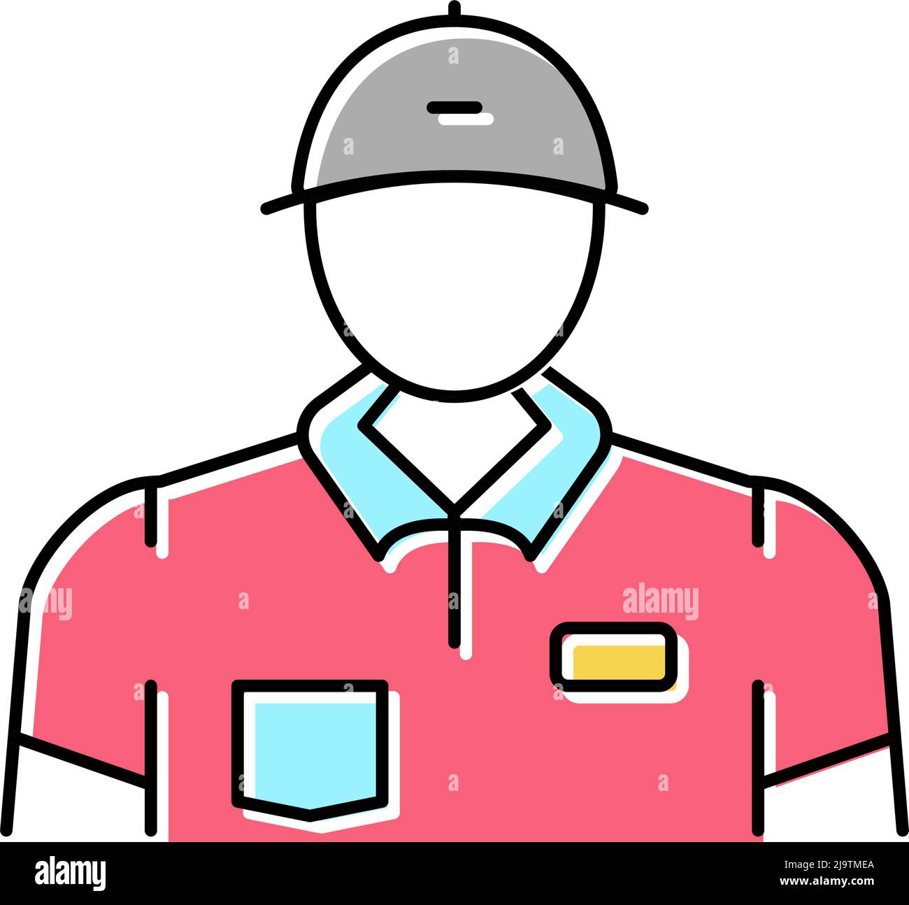 golf player color icon vector illustration Stock Vector Image & Art - Alamy