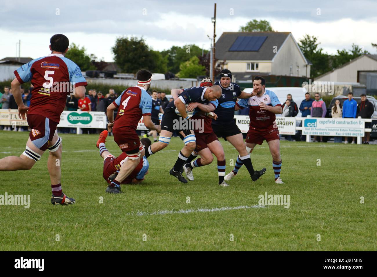 Tumble RFC v Lampeter RFC Stock Photo - Alamy