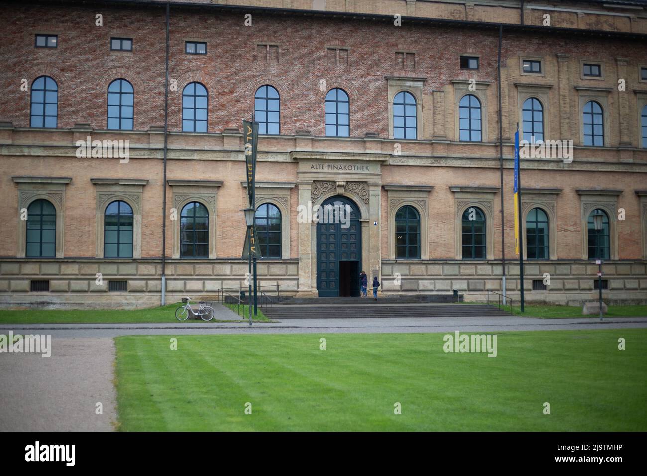 Old Pinakothek. On May 25, 2022 there were rainfalls in Munich, Germany ...