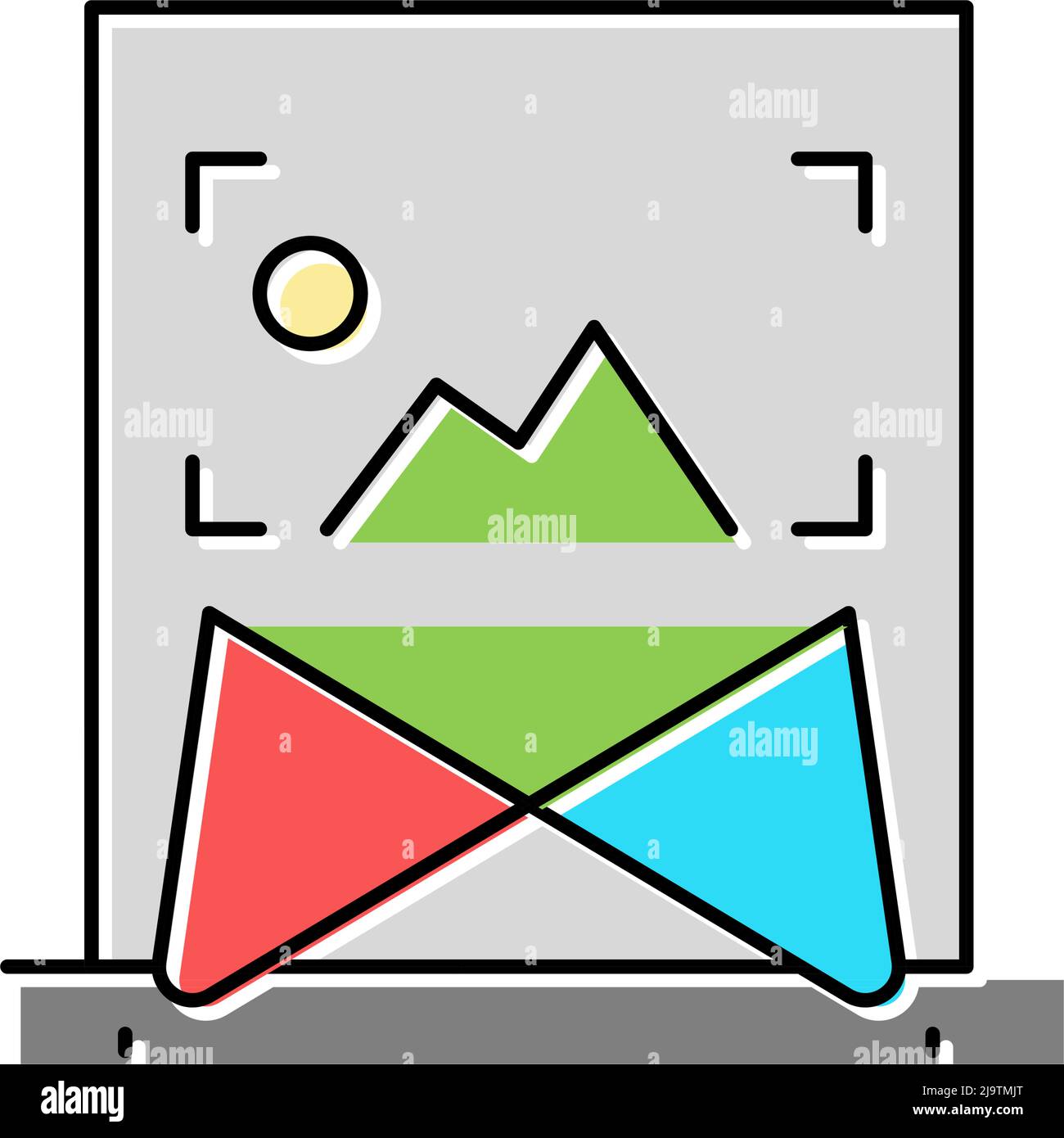 image lighting color icon vector illustration Stock Vector Image & Art ...