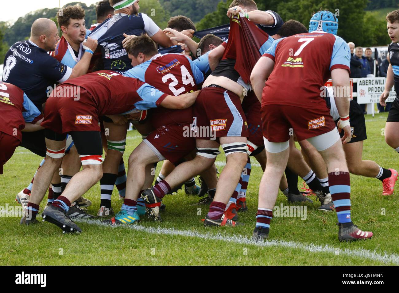Tumble RFC v Lampeter RFC Stock Photo - Alamy