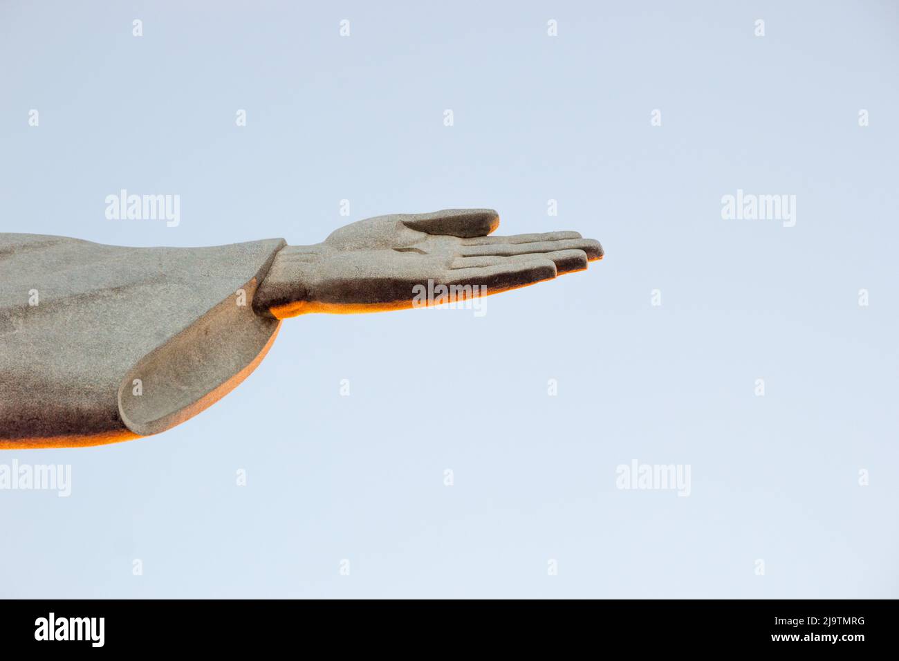 Hands of Christ the Redeemer statue in Rio de Janeiro, Brazil - July 27 ...