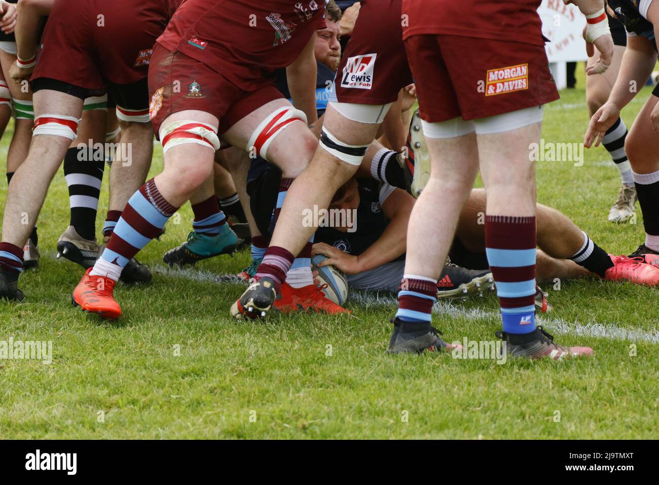 Tumble RFC v Lampeter RFC Stock Photo - Alamy