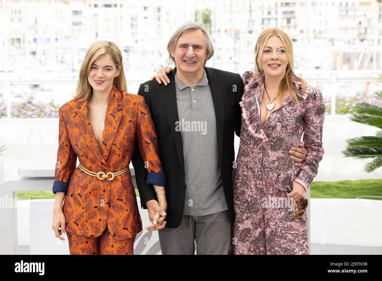 Natasa Exintaveloni, Akis Sakellariou and Smaragda Karydi attend the ...