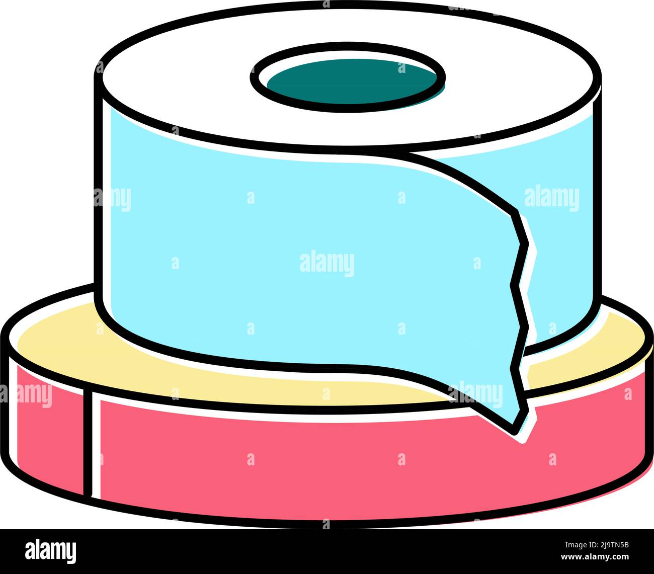 scotch tape resin art color icon vector illustration Stock Vector Image ...