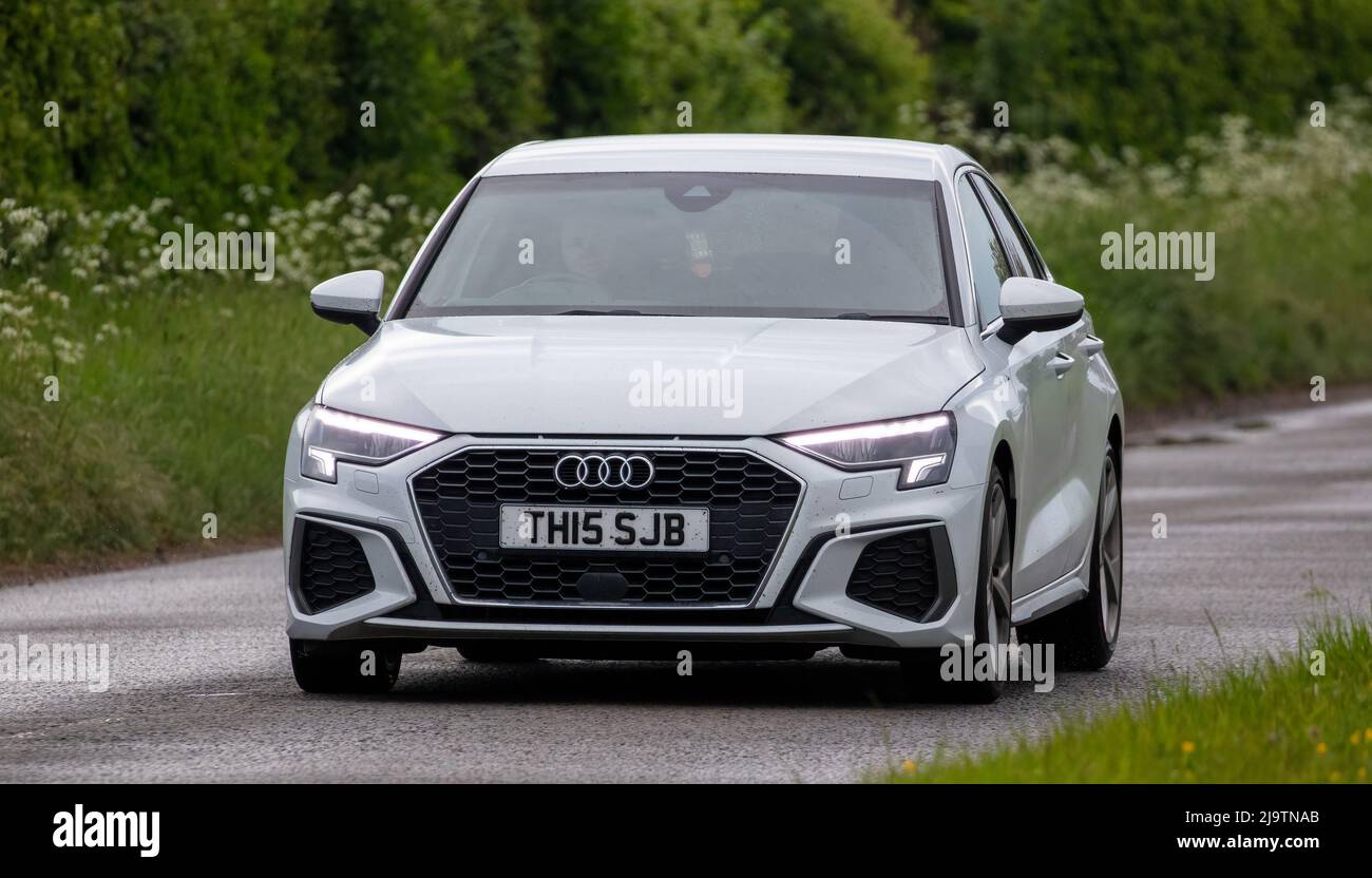 White audi car hi-res stock photography and images - Alamy