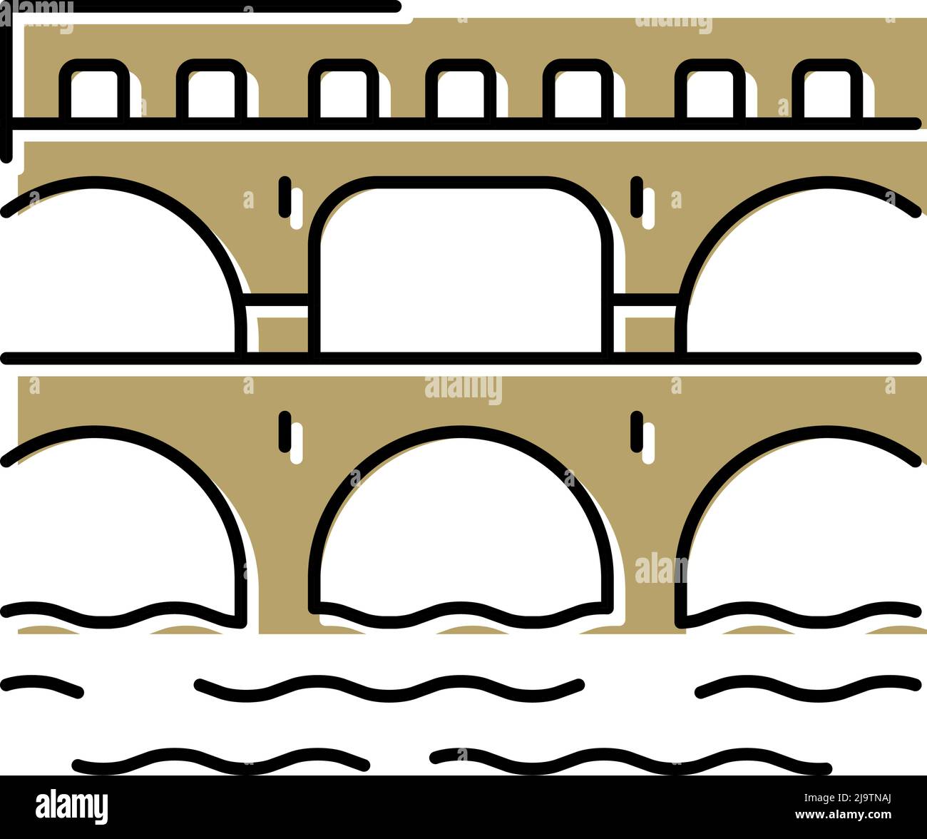 Roman Aqueducts Drawing