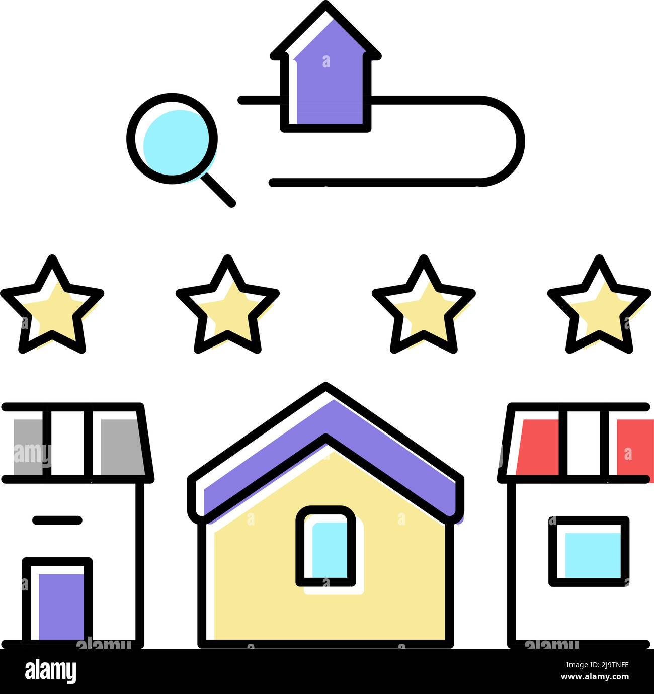 convenience arrangement color icon vector illustration Stock Vector ...