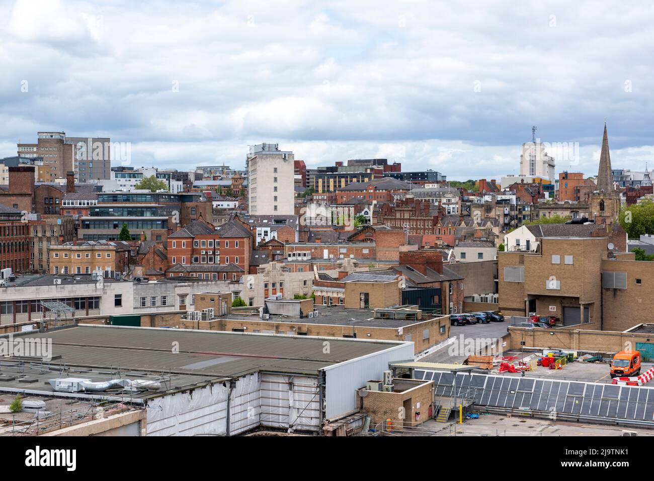 Demolition of the old Broadmarsh Shopping Centre in Nottingham City ...