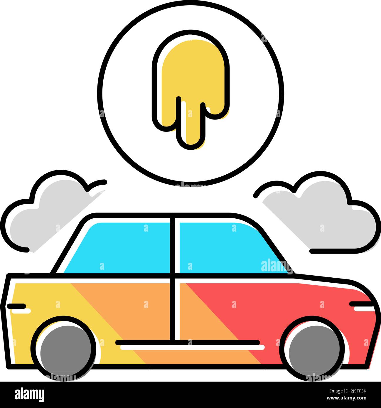 custom auto paint color icon vector illustration Stock Vector Image ...
