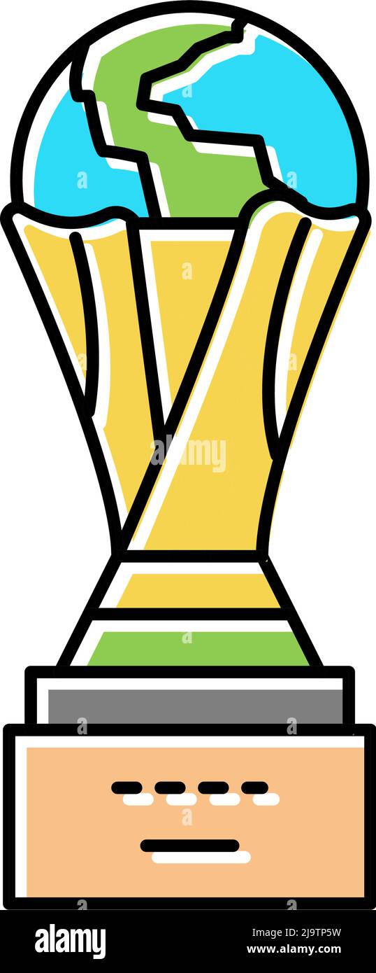 cup award soccer championship color icon vector illustration Stock ...