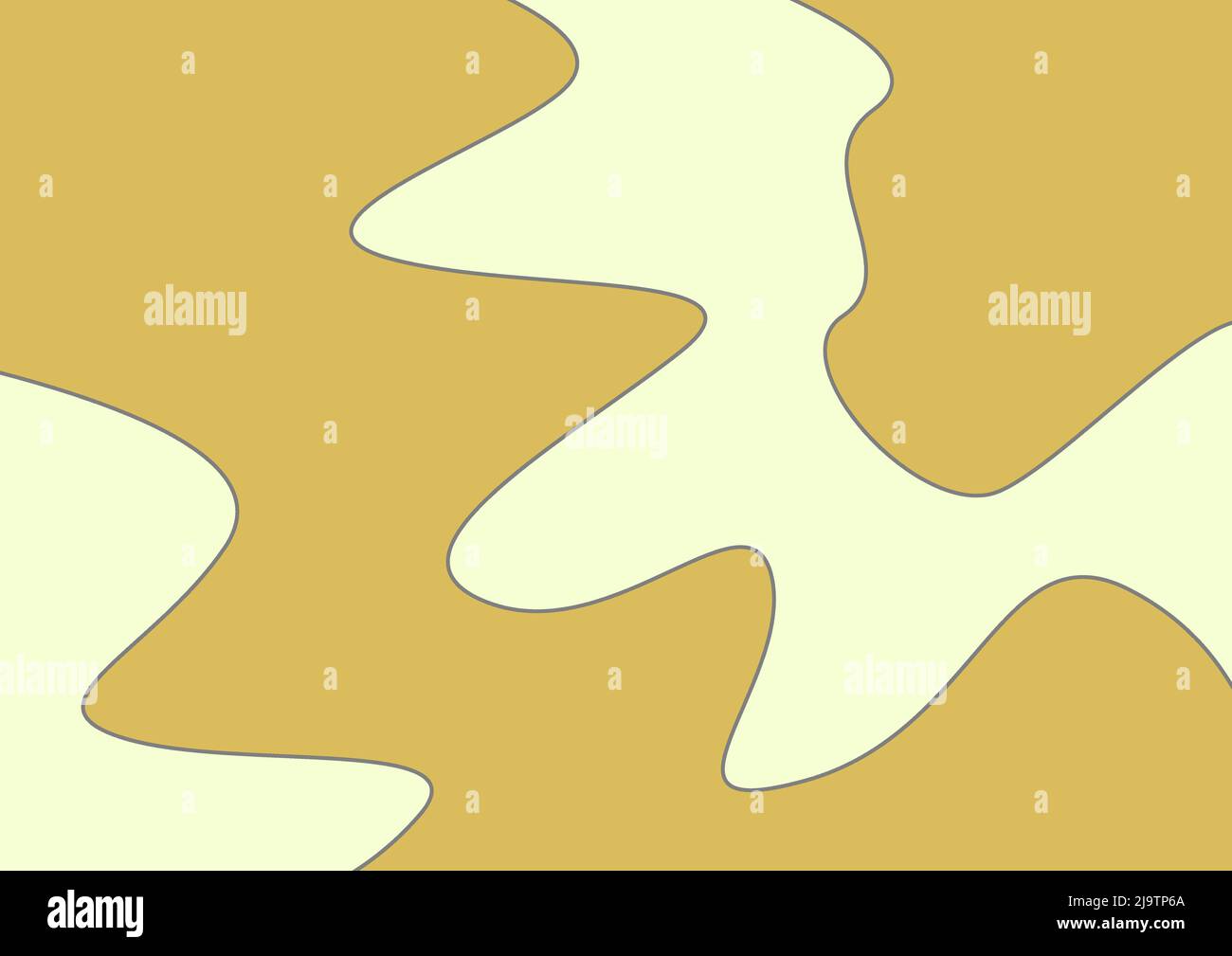 abstract illustration of three vertical wavy lines and four bands of ...