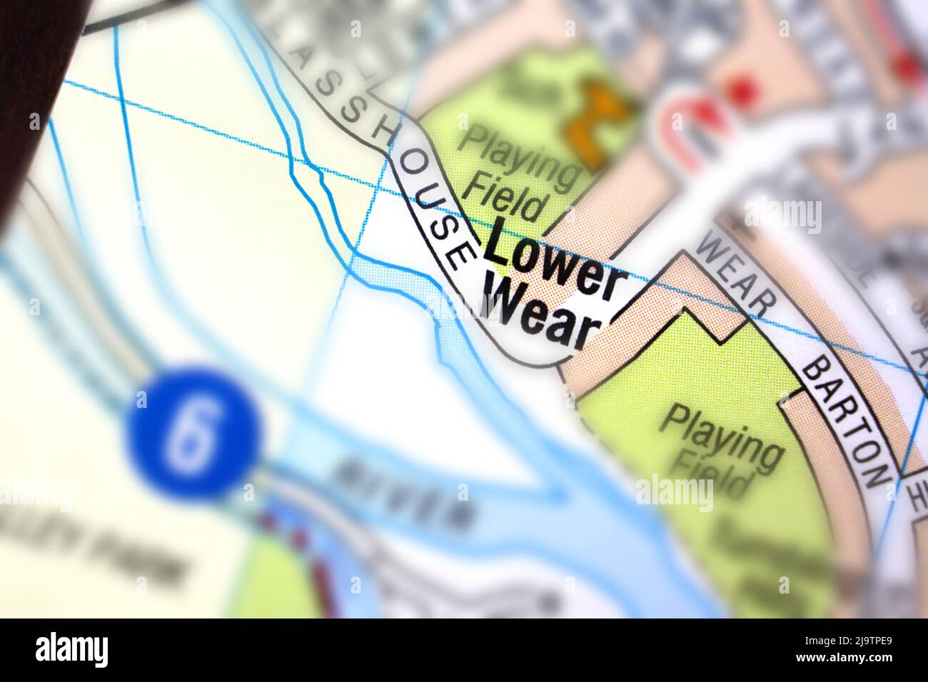 Lower Wear district - Exeter City, Devon, United Kingdom colour atlas ...