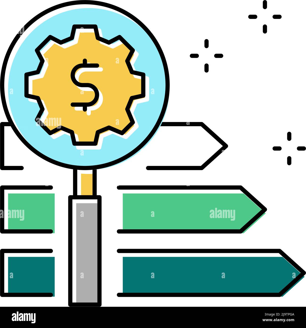 green growth color icon vector illustration Stock Vector Image & Art ...