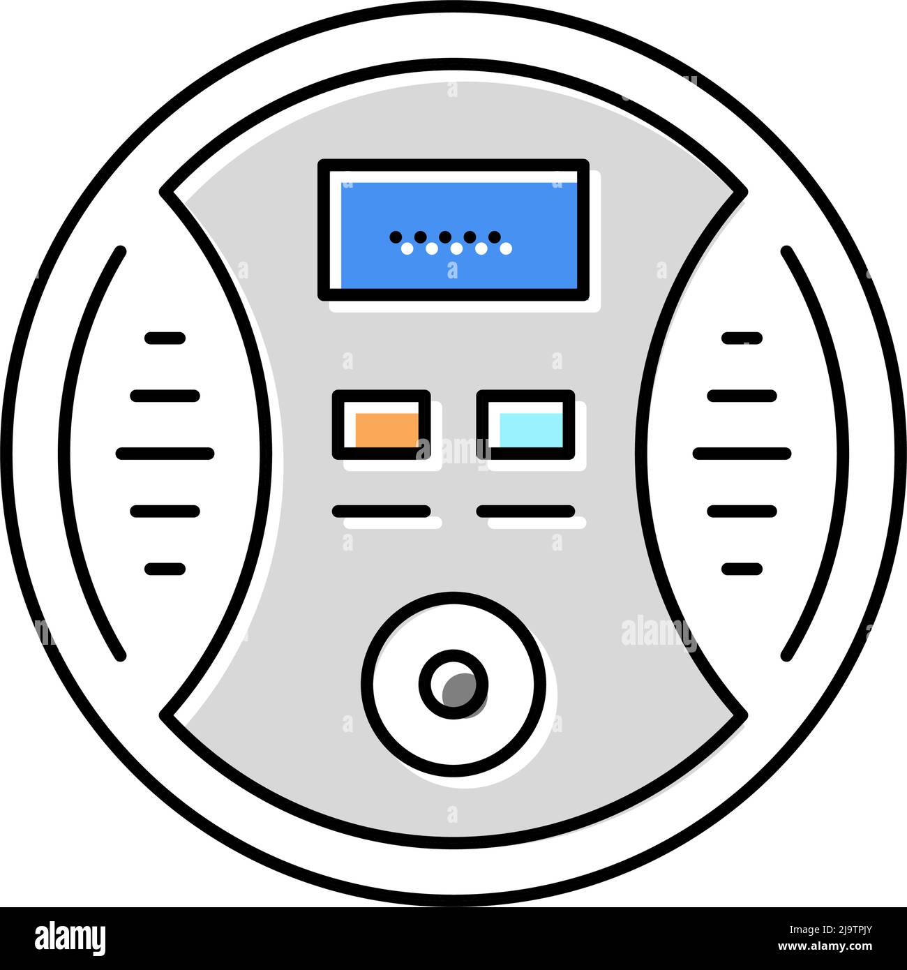 carbon monoxide detector color icon vector illustration Stock Vector ...